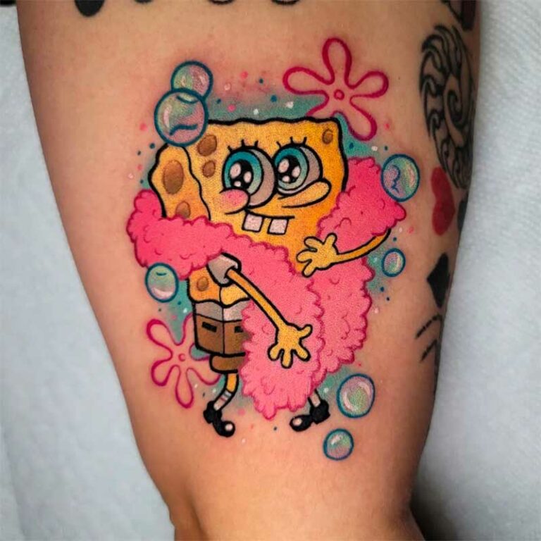 50+ Cartoon Tattoo Designs and Inspirations from Your Childhood