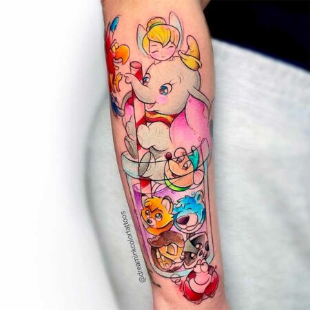 50+ Cartoon Tattoo Designs and Inspirations from Your Childhood